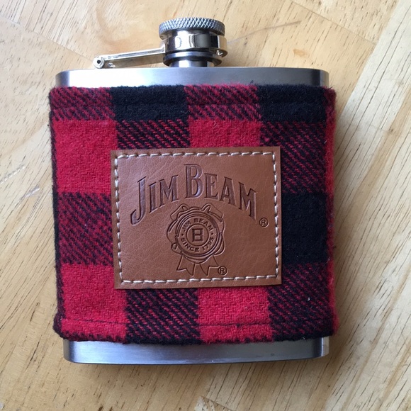 Jim Beam | Dining | Engraved Jim Beam Flask 6oz Stainless Steel With ...